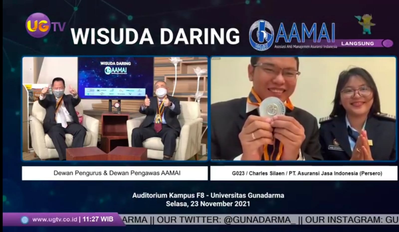 WISUDA DAN WEBINAR DARING INTERNASIONAL AAMAI – UGTV Official
